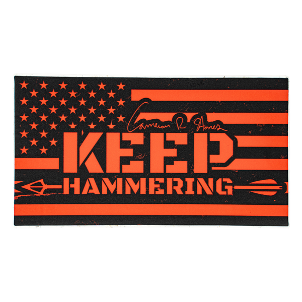 KEEP HAMMERING DECAL – Cameron Hanes